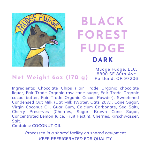 Black Forest Fudge – MUDGE FUDGE